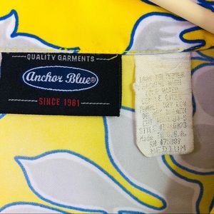 anchor blue | Shirts | Anchor Bluemens Hawaiian White Floral | Poshmark